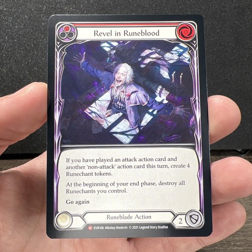 Revel in Runeblood Everfest 1st Edition Majestic EVR106 Flesh and Blood ...
