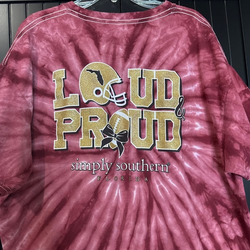 Simply Southern Florida State Seminoles T-Shirt XL Tie Dye Loud Proud ...