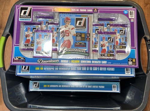 LOT OF 24 - 2025 Donruss NFL Football Costco Bundle Box Downtown Sealed ...
