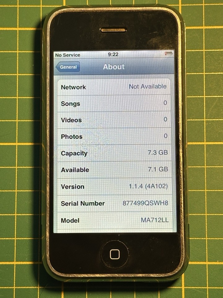 iPhone 1ere 1st Generation - Prototype ? | eBay