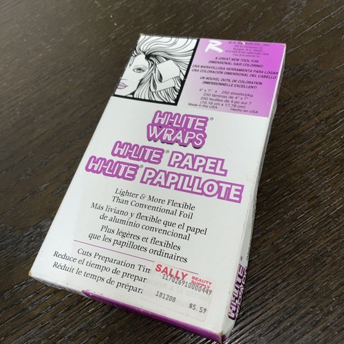 BRAND NEW WR Rayson Hi-Lite Wraps Dimensional Hair Coloring 4" X 7" 250 ...