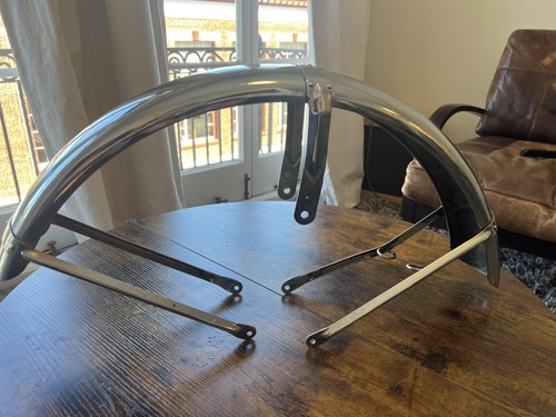 Honda CB77 Superhawk Front Fender Uncut! Chrome Mud Guard CB72 CB 77 72 ...