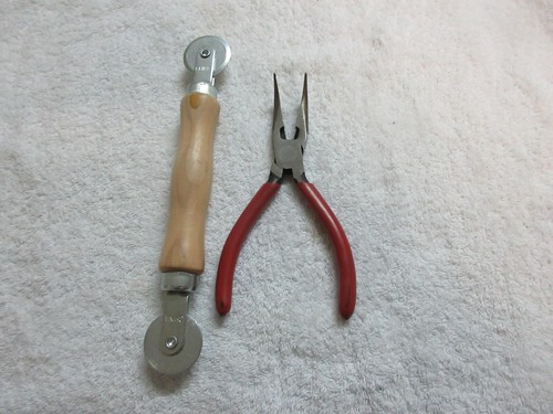 Double Edge Rolling Tool and Curved Needle Nose Pliers ,Vintage | eBay
