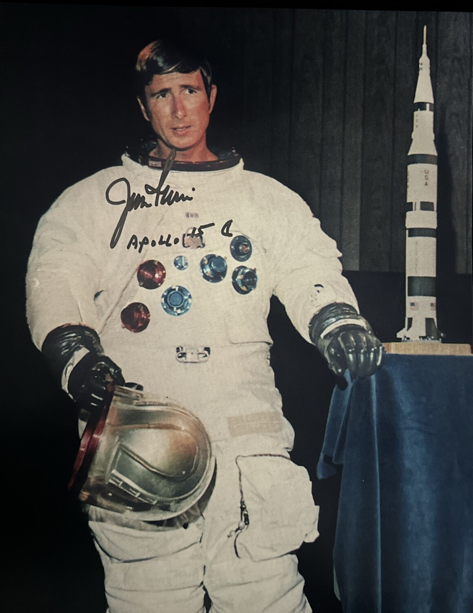 James Irwin Astronaut Astronaut James Irwin Gives Salute Beside U.S.