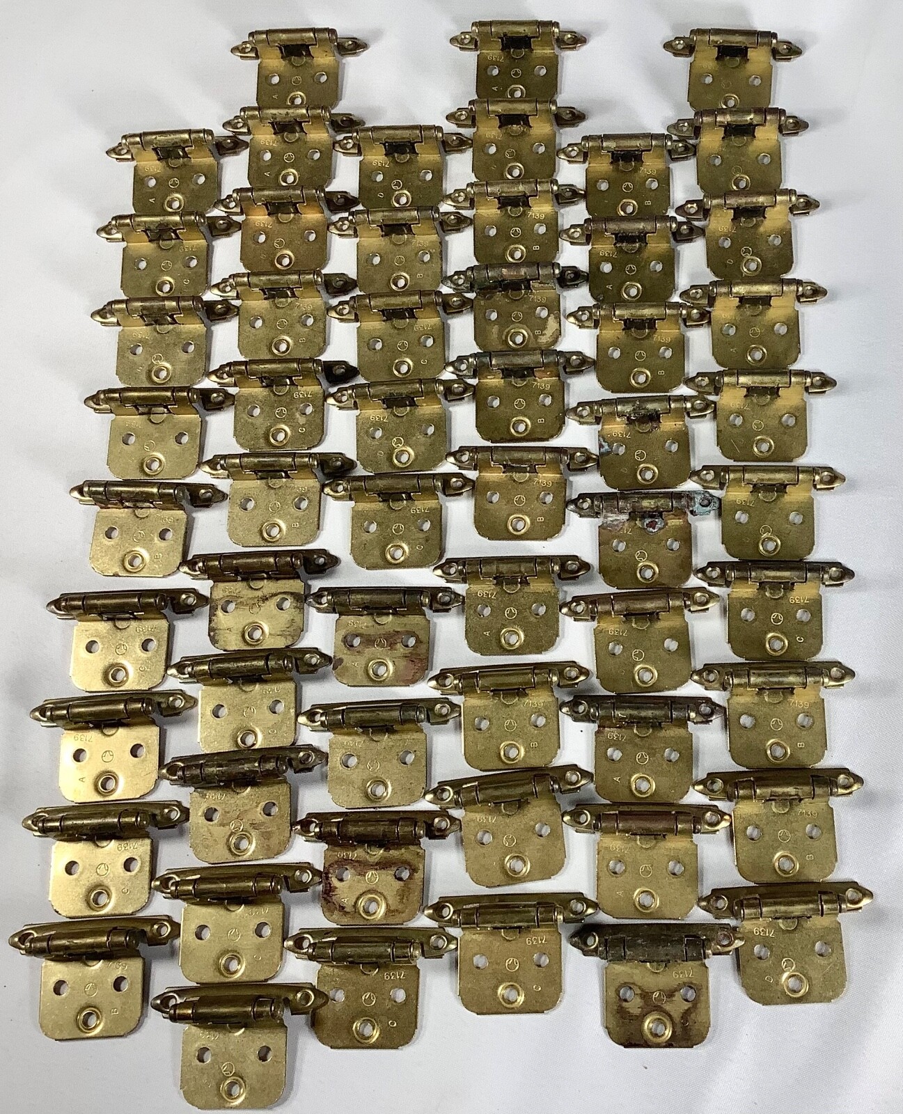 AMEROCK 7128 Hinges Lot of 58 with Brass Screws Soft-Close Cabinet ...