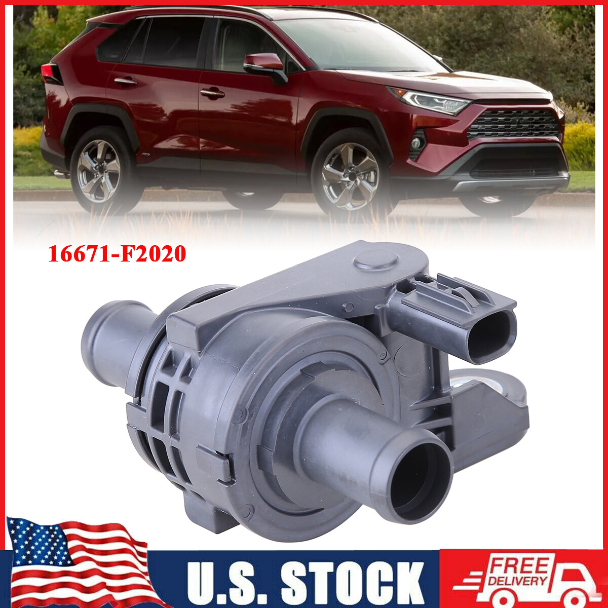 For 2018-2021 Toyota 2.0L 2.5L Coolant Water Flow Control Valve 16671 ...