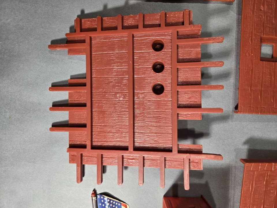 MARX Fort Apache Blockhouse in unusual color! | eBay