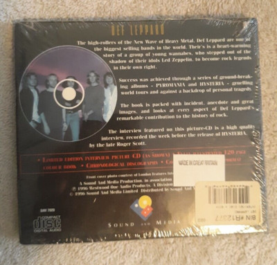 Def Leppard Interview Disc & Fully Illustrated Book CD Limited Edition ...