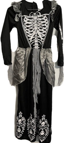 Skeleton Queen Costume Girl's Med 8-10 | eBay