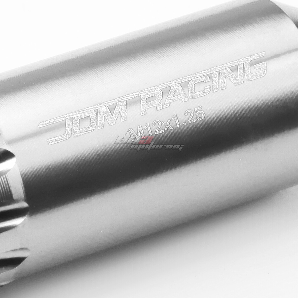 16PC LUG+4PC LOCK NUT+KEY 60MM SILVER ALUMINUM 20MM OD M12X1.25 CONICAL ...