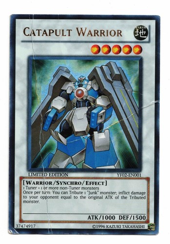 Yu-Gi-Oh Card: Catapult Warrior YF02-EN001 Ultra Rare Limited Edition! VPL | eBay
