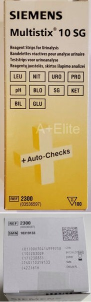 SIEMENS BAYER 2161 Multistix 10 SG Urinalysis Test Strips -100/BX 2300 ...