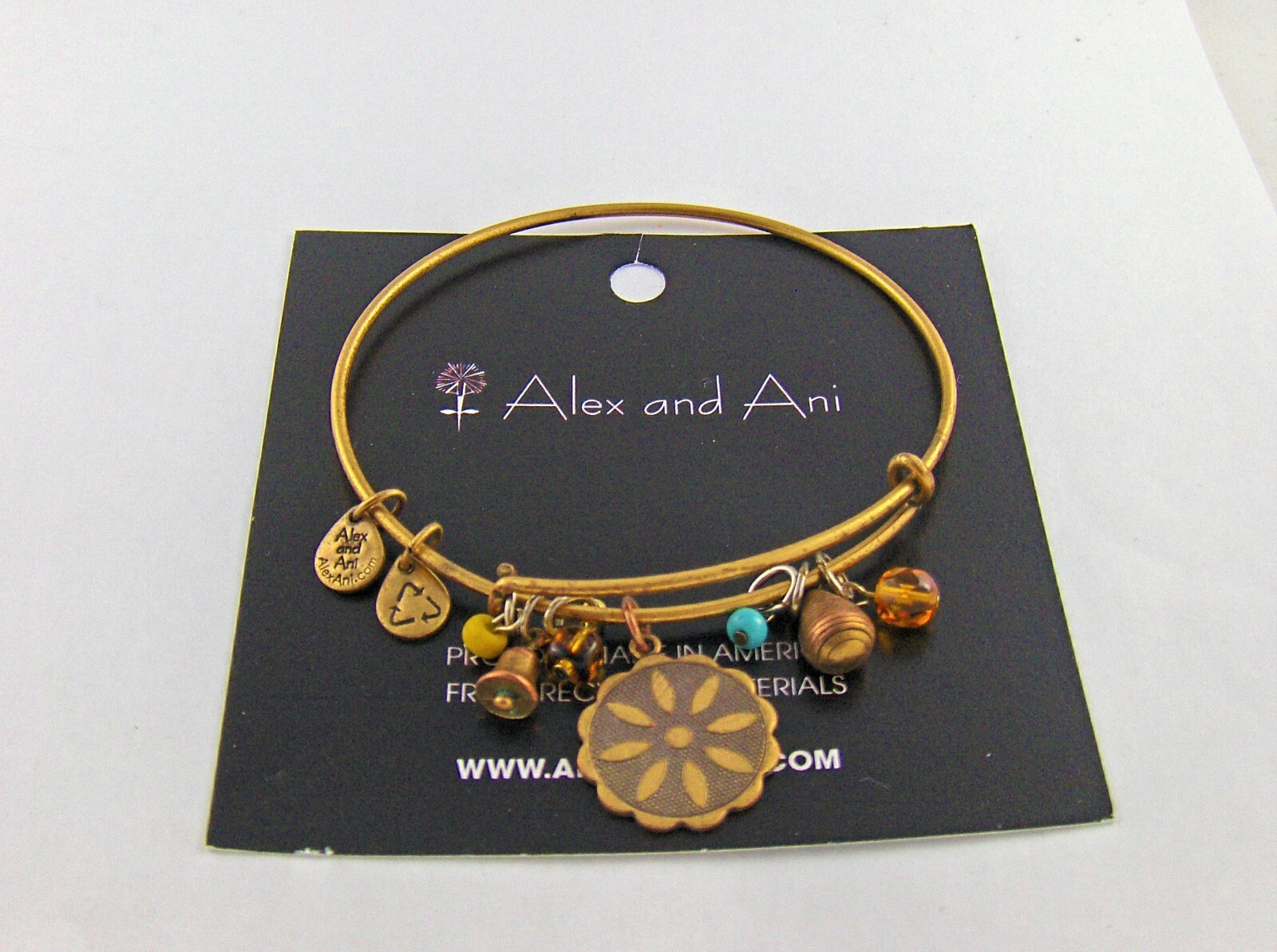 Alex and Ani " STAR of VENUS " Multi Charm Bangle, RG… - Gem