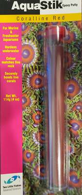 AquaStik Epoxy Putty Coraline Red 4 oz stick for underwater coral ...