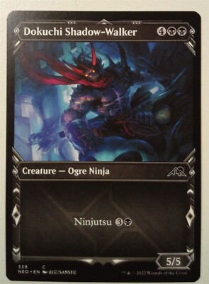 Dokuchi Shadow-Walker *Showcase Common* Magic MtG x1 Kamigawa Neon ...