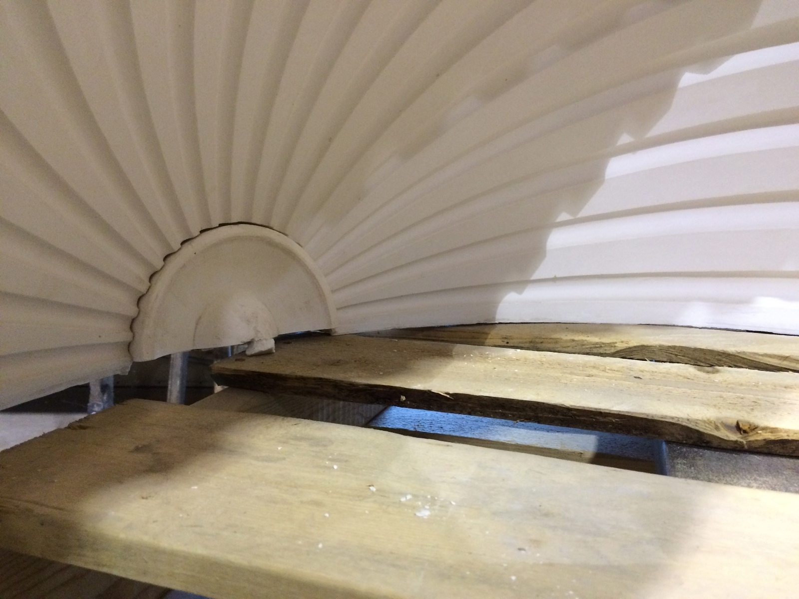 2 Fluted NICHE CAP SHELLS (Handmade) Absolute Spectacular! Achitectural ...