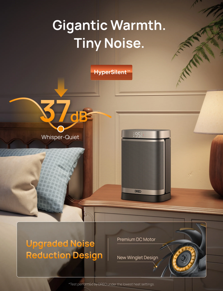 Atom One Space Heater with Remote, 70°Oscillating Electric Heaters with ...
