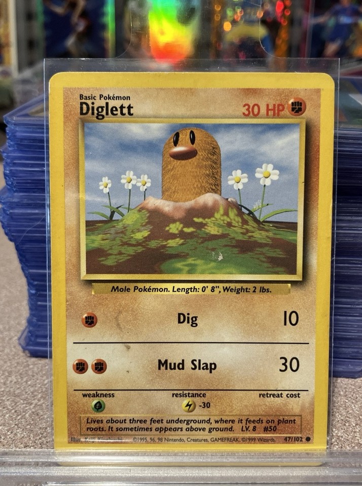 🔥Diglett Base Set 47/102 Pokemon Card - RARE 🔥 | eBay