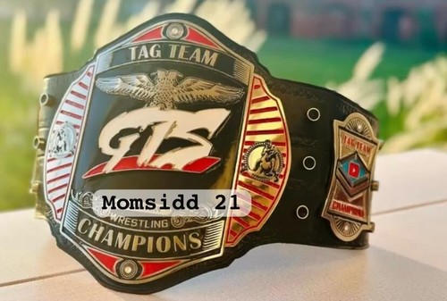 Custom GTS Tag Team Wrestling Championship Belt Replica Adult size 2mm ...