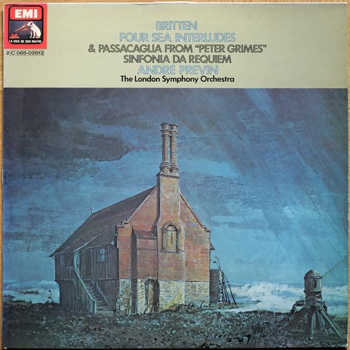 BRITTEN • SINFONIA DA REQUIEM • 4 SEA INTERLUDES • PREVIN • LP • VG+/NM ...