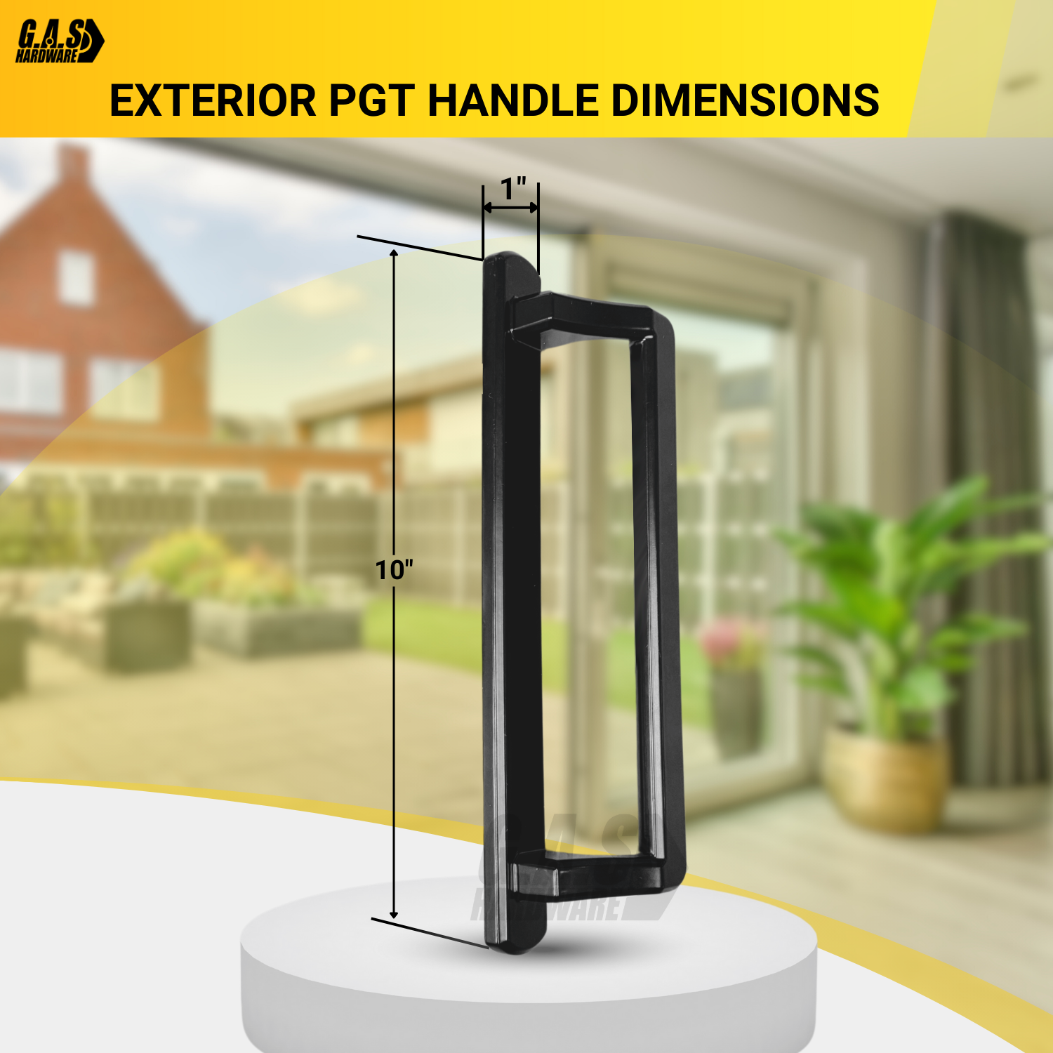 PGT Sliding Door Handle Set | 3-7/8 Hole Spacing | Sliding Door Handle ...