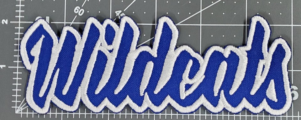 Wildcats Text Embroidered Applique Iron On Patch Various Sizes ...