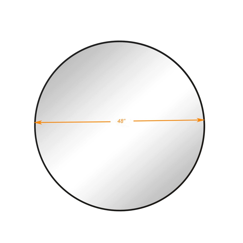 48" 42" 30" Round Mirror Wall Mirror Bathroom Circular Mirror with ...