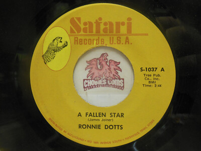Ronnie Dotts - A Fallen Star / I'll Just Go On Missing You, 45 RPM VG+ ...