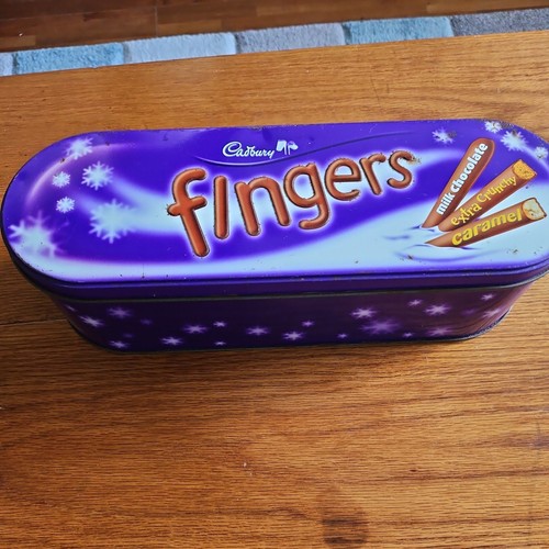 Vintage Empty Biscuit Tin Cadbury's Chocolate Fingers | eBay UK