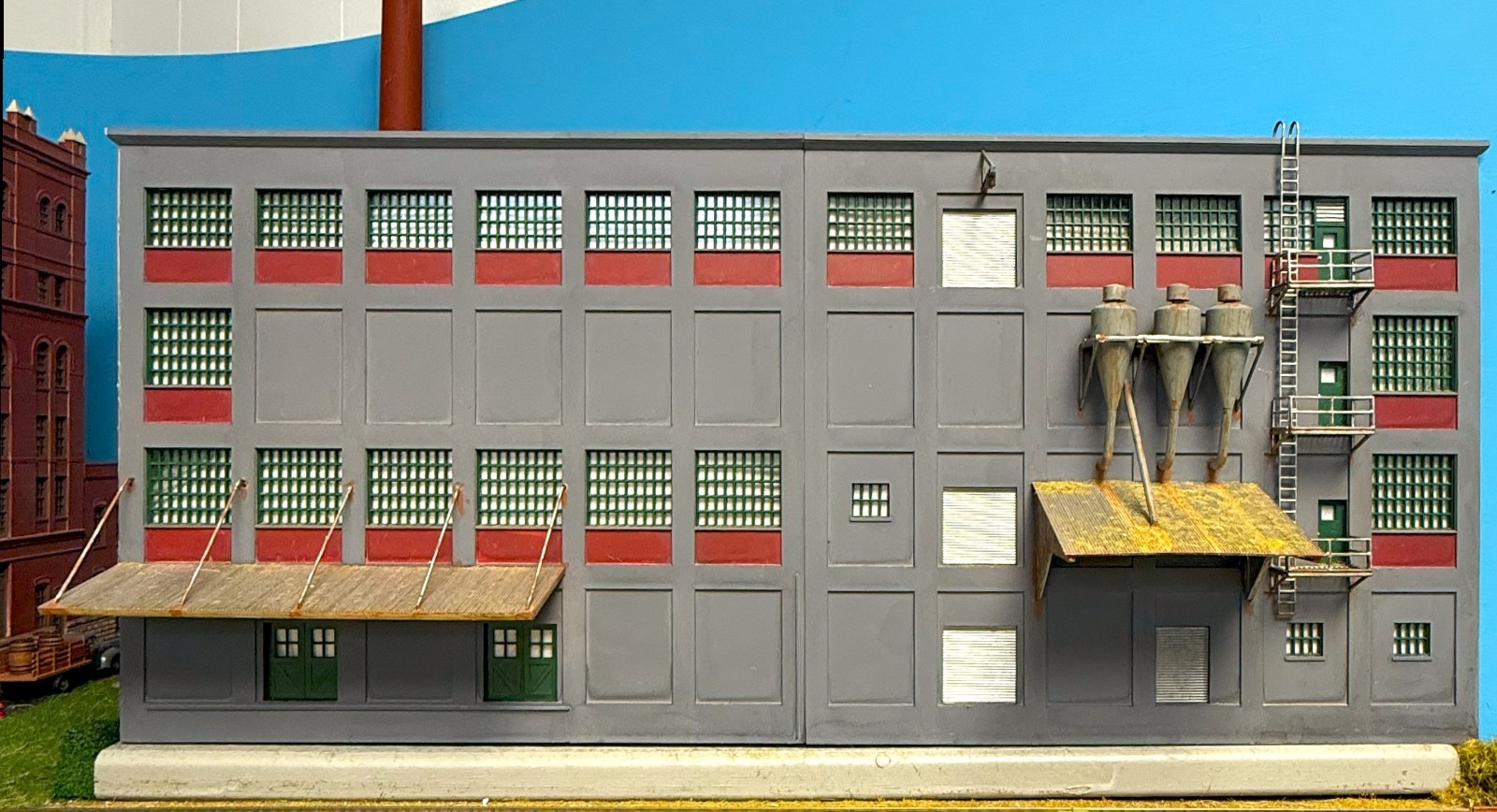 Model RR Building Flats Background Scenery "Factory Bldg 15-4" Choose ...