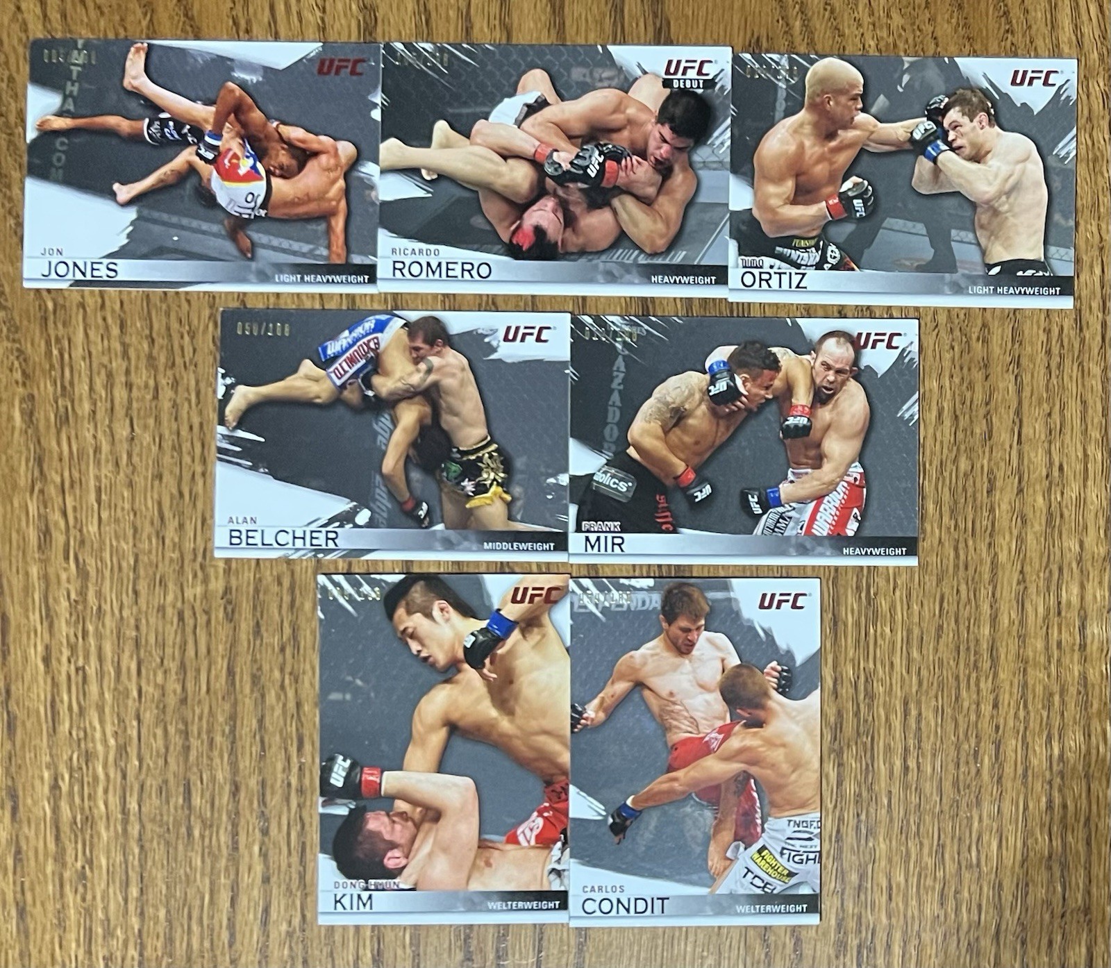 Lot of 7 MMA 2010 Topps SILVER UFC Knockout Cards ALL Serial Numbered ...