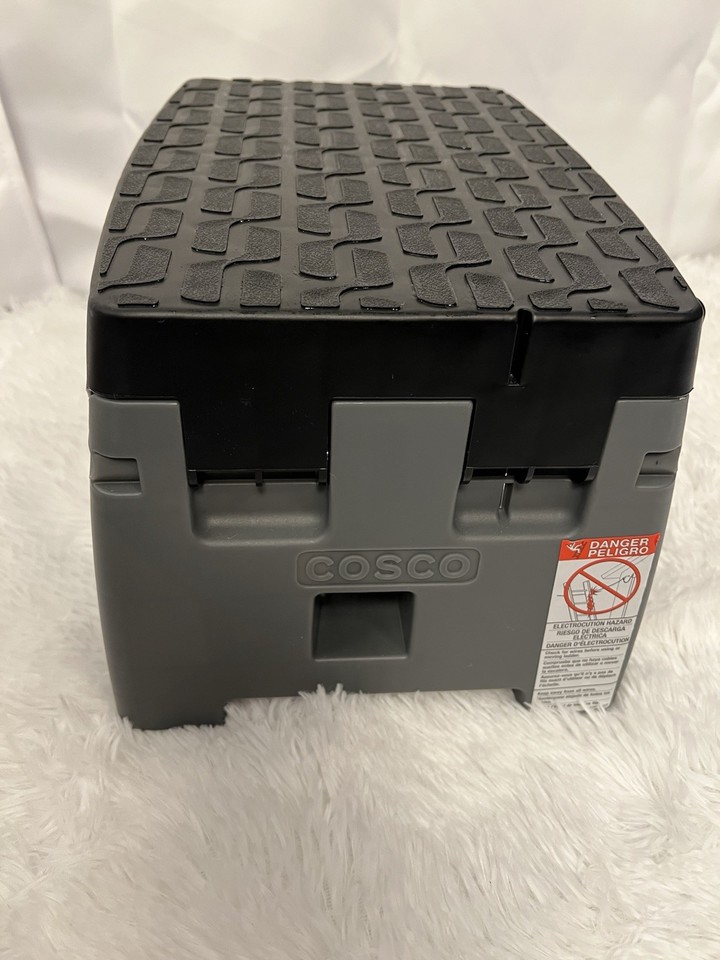 Cosco Folding Step Stool 8 In. Grey Black Compact Utility 300 Lb ...