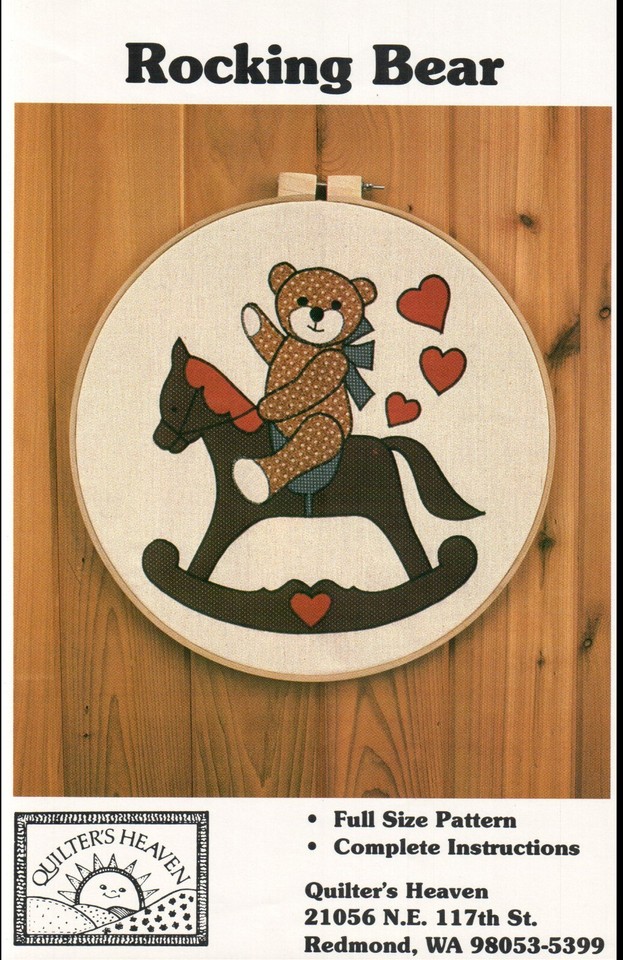 Rocking Bear Toy Horse Little Bear 18 In Quilting Loop Fabric Pattern ...