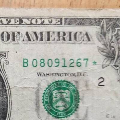2013 B Duplicate $1 dollar bill star note series rare B08091267* | eBay