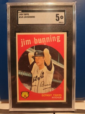 1959 Topps #149 Jim Bunning SGC 5 Detroit Tigers HOF | eBay