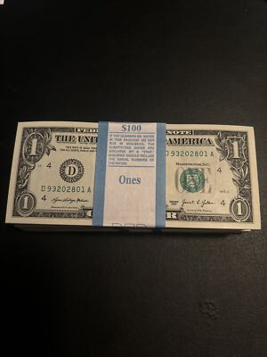 50 ($1) ONE DOLLAR BILLS UNCIRCULATED SEQUENCIAL - 2021 | eBay