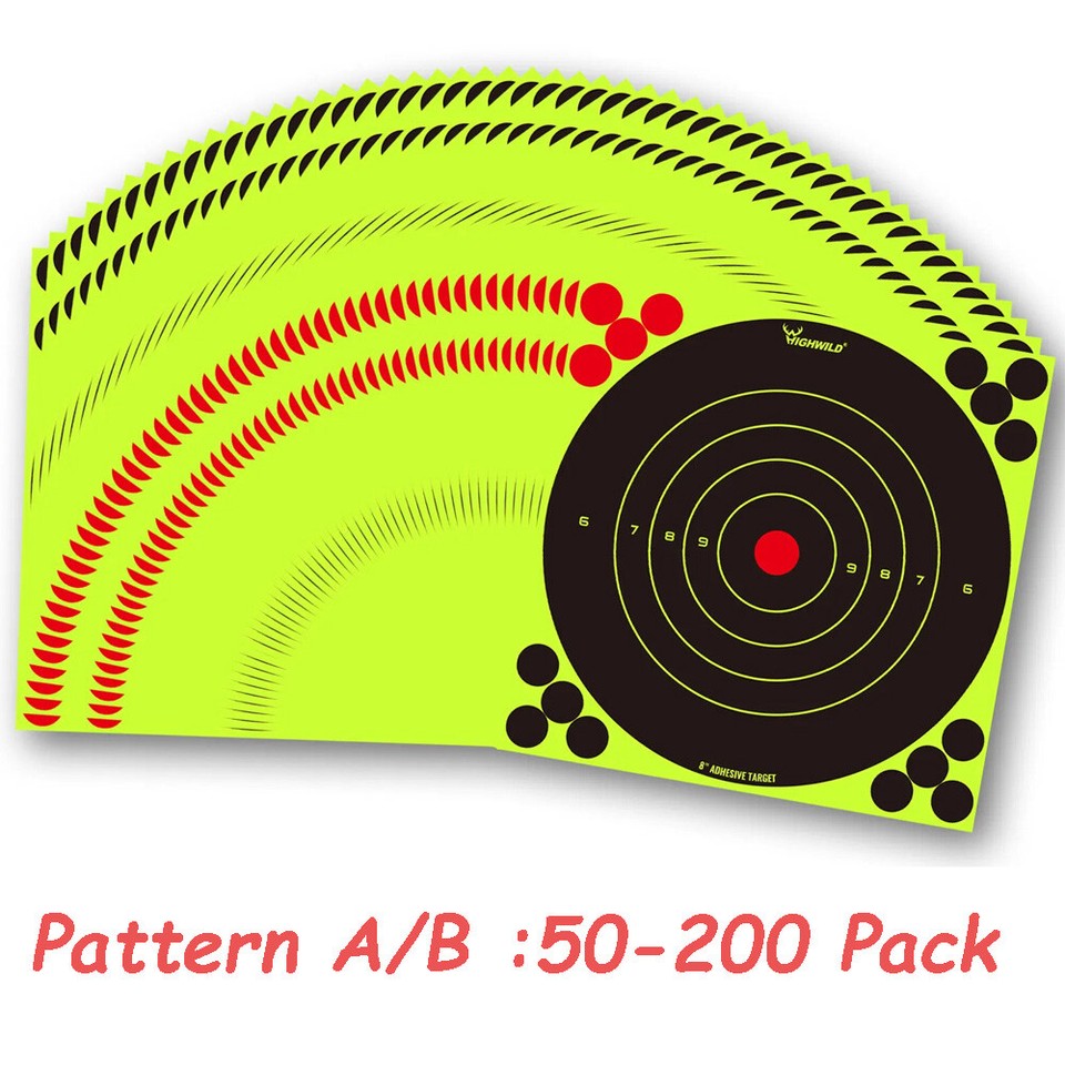 50-200 Pack Shooting Targets Paste and replace Rifle Paper Target Aim ...
