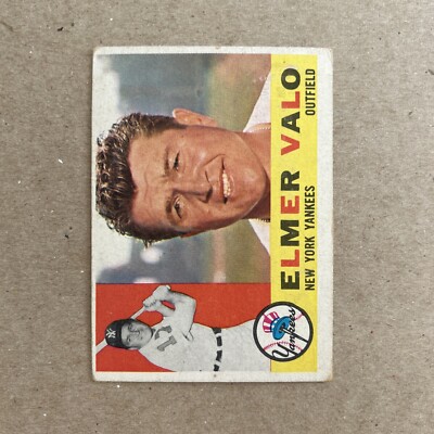 1960 Topps Baseball Elmer Valo New York Yankees Card #237 | eBay