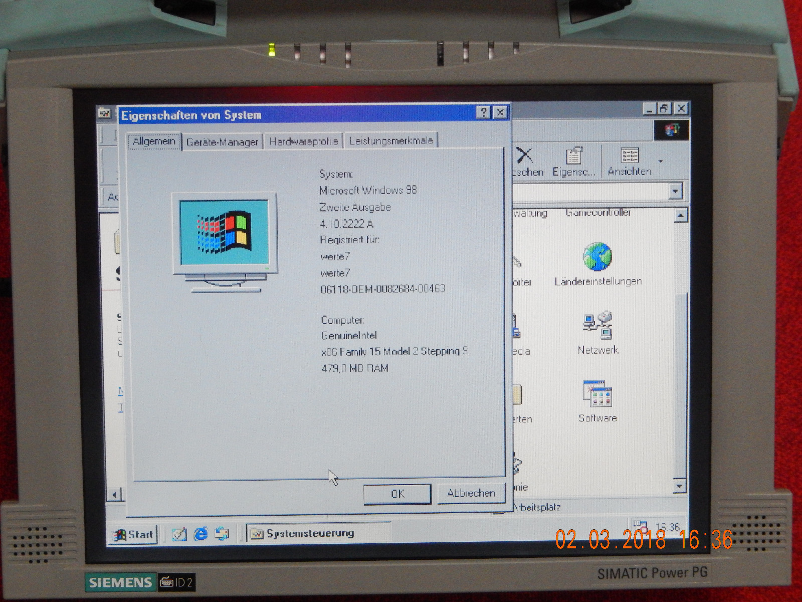 SIEMENS Simatic Power PG P4,6ES7 751-0AA21-0RB1,Programmiergerät,Win.98 ...
