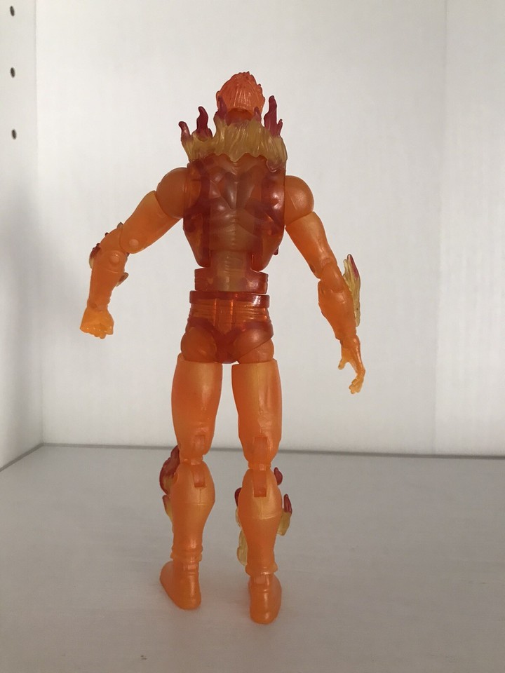 Marvel legends Fantastic Four Human Torch Johnny Storm Ares BAF Hasbro ...
