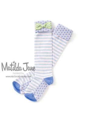 NEW Girls Matilda Jane Adventure Begins Tic-Tac-Bow Socks size M Medium ...