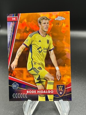 2024 Topps Chrome Sapphire MLS Bode Hidalgo Orange /25 Real Salt Lake ...