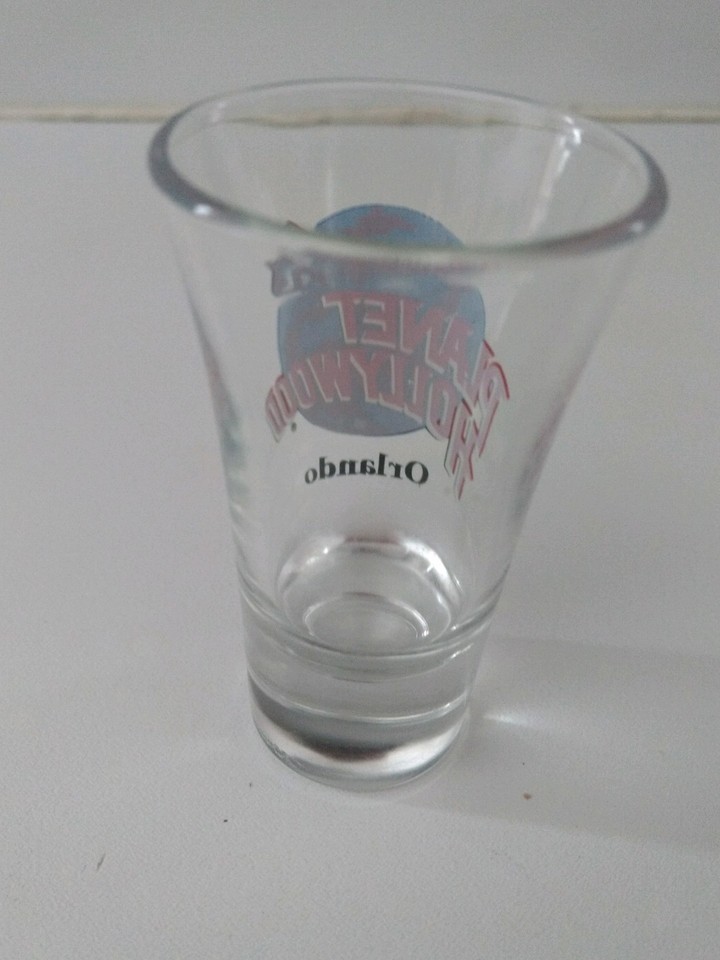 PLANET HOLLYWOOD Orlando Fluted Shot Glass Alcohol Shooter 3.50" Tall ...