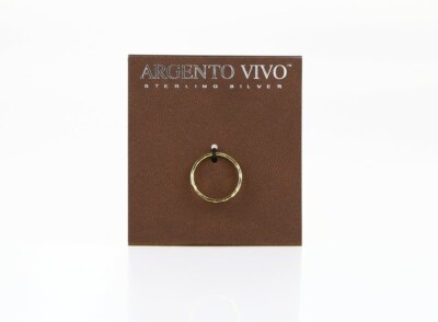 Argento Vivo Sterling Silver Gold Toned Ring $48 | eBay