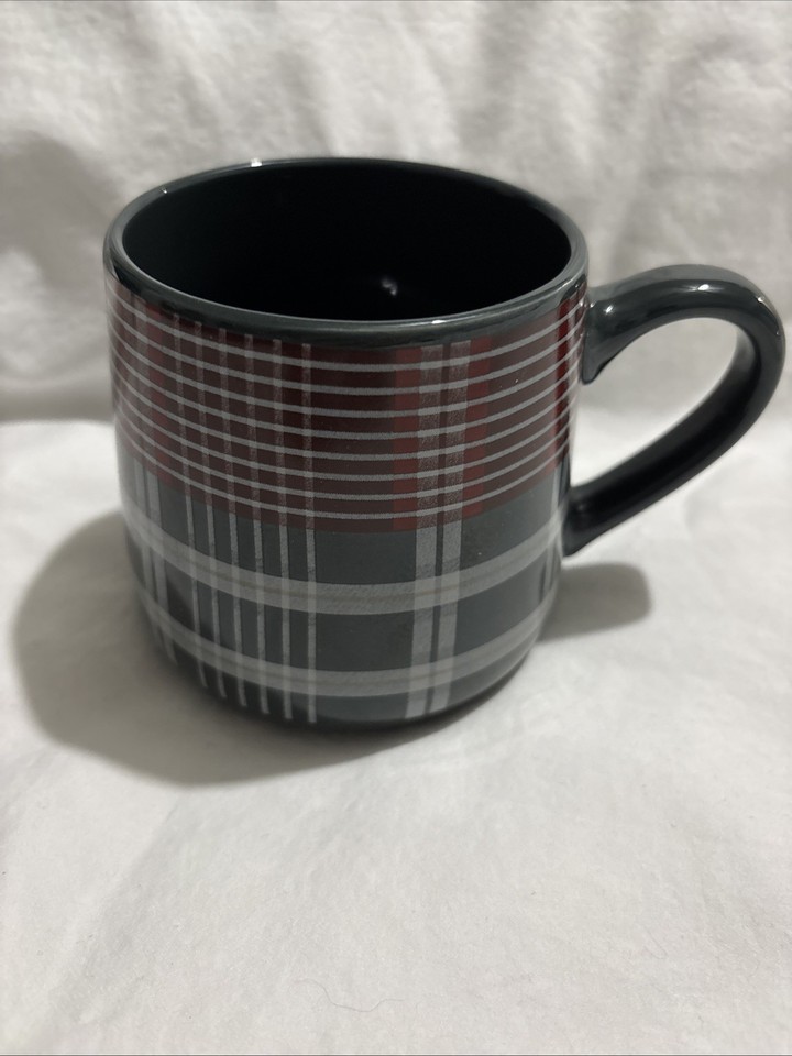 Hearth & Hand With Magnolia Coffee Mug Cup Green Burgundy Plaid ...