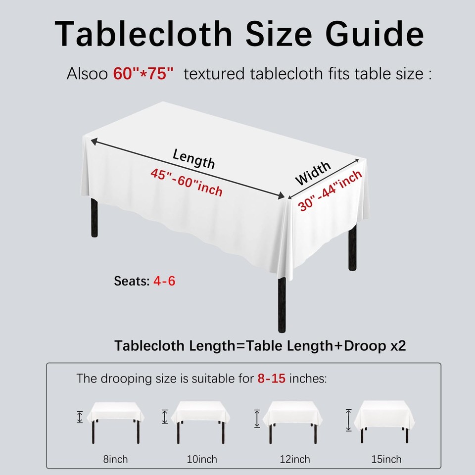 Valentines Table Cloth Rectangle Table, 60×75 Inch Linen Textured ...
