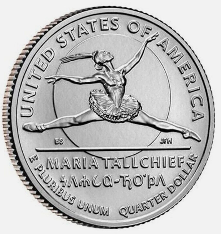 2023 American Womens Quarters Maria Tallchief PDS Three Roll Set US ...