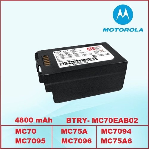 Motorola BTRY- MC70EAB02 4800 mAh Ultra High Capacity Battery MC7596 ...