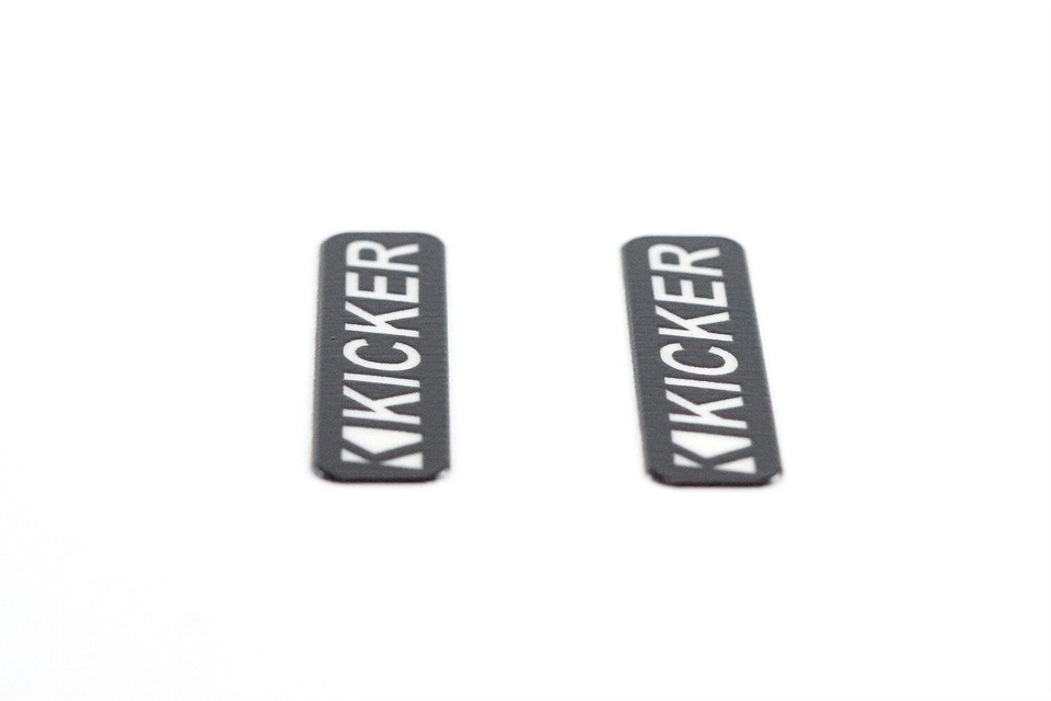 KICKER logo badge Sticker Decal DIY waterproof 32mm(1.3")X8.1mm(0.3 ...