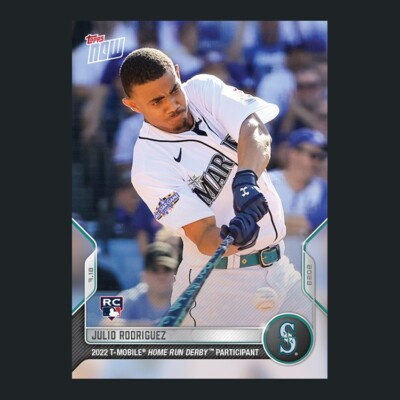 2022 Topps Now #564 Julio Rodriguez Mariners RC HR Derby (PR-3,338) | eBay